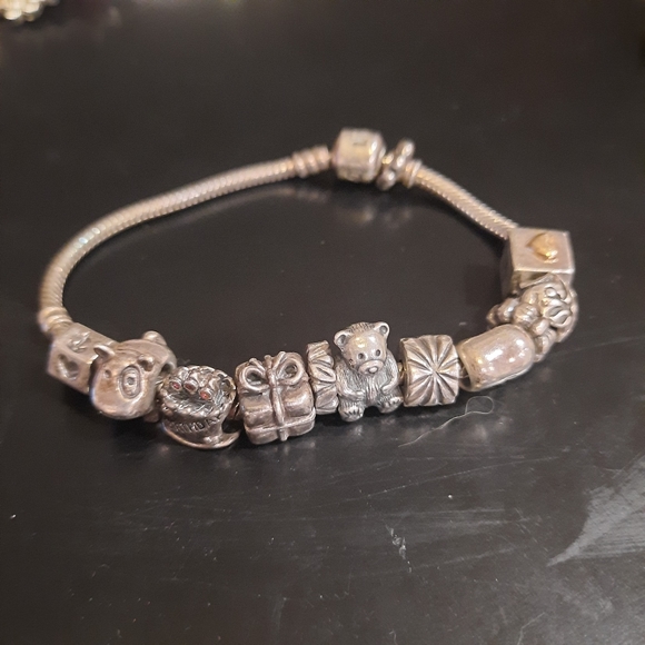 Pandora | Jewelry | Pandora Bracelet With 2 Charms | Poshmark